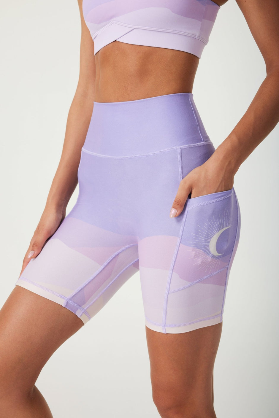 Violet Moonlight High-waisted Shorts